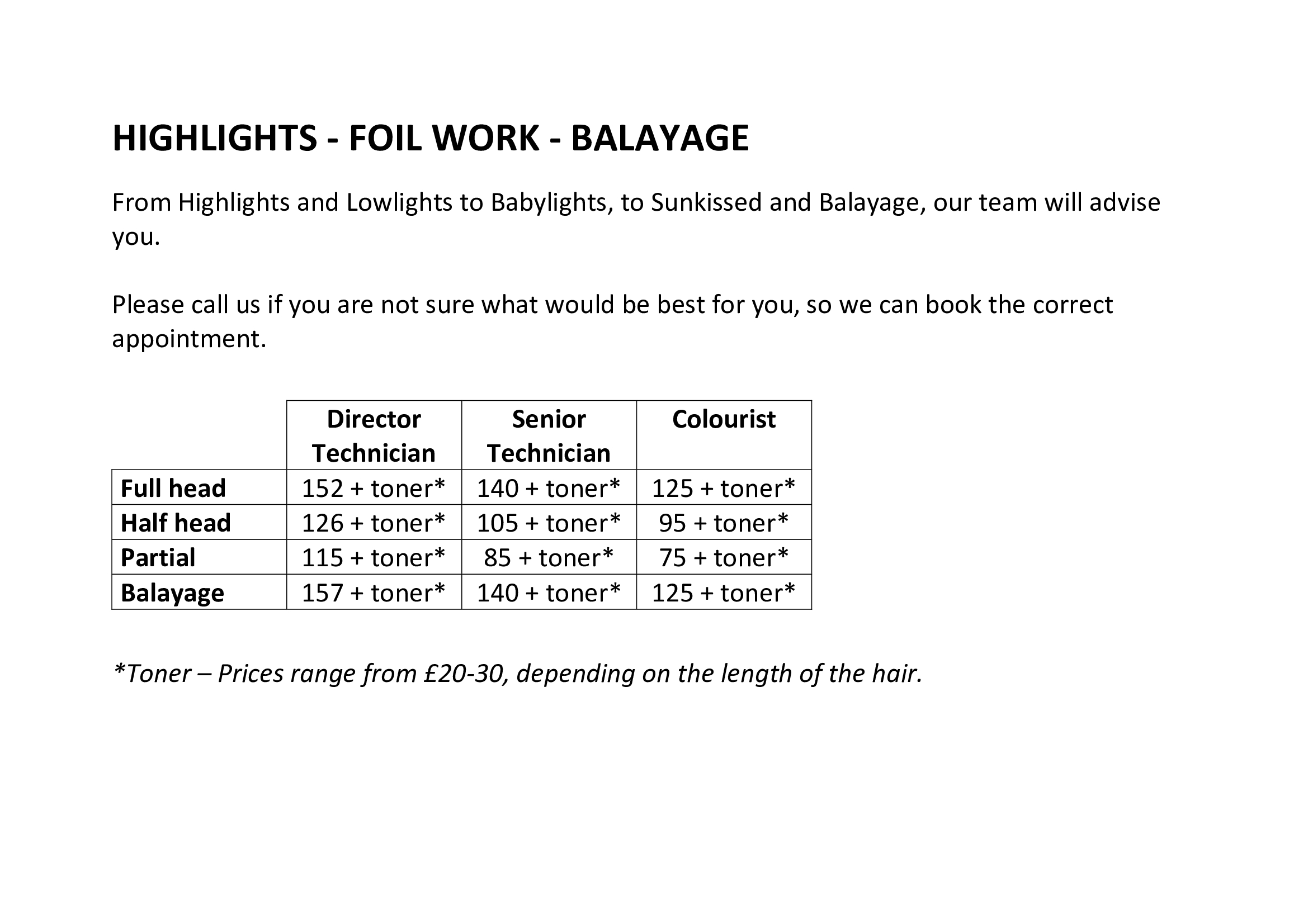 Services | Karalu Salon